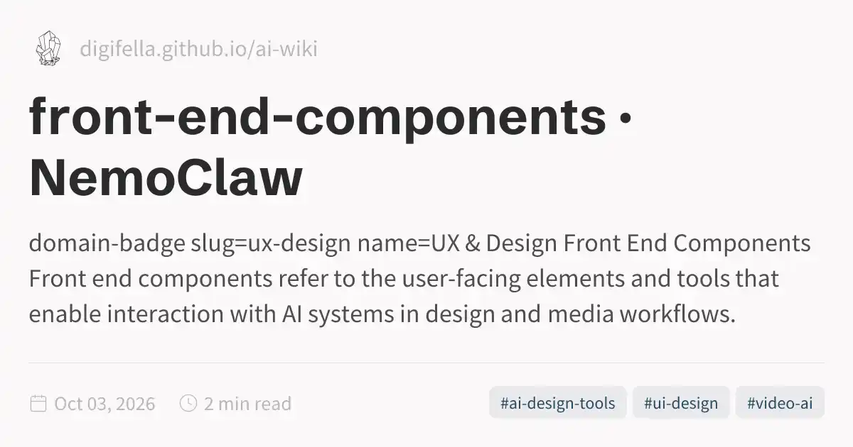 front-end-components · NemoClaw