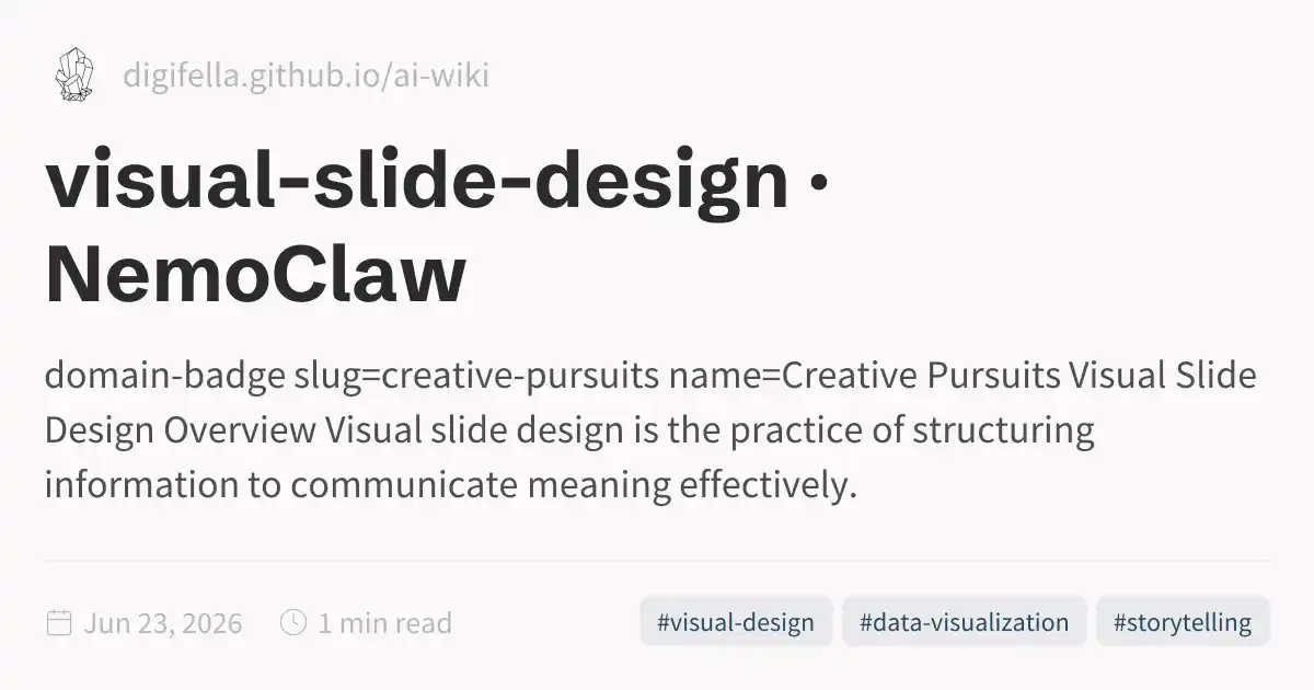 visual-slide-design · NemoClaw